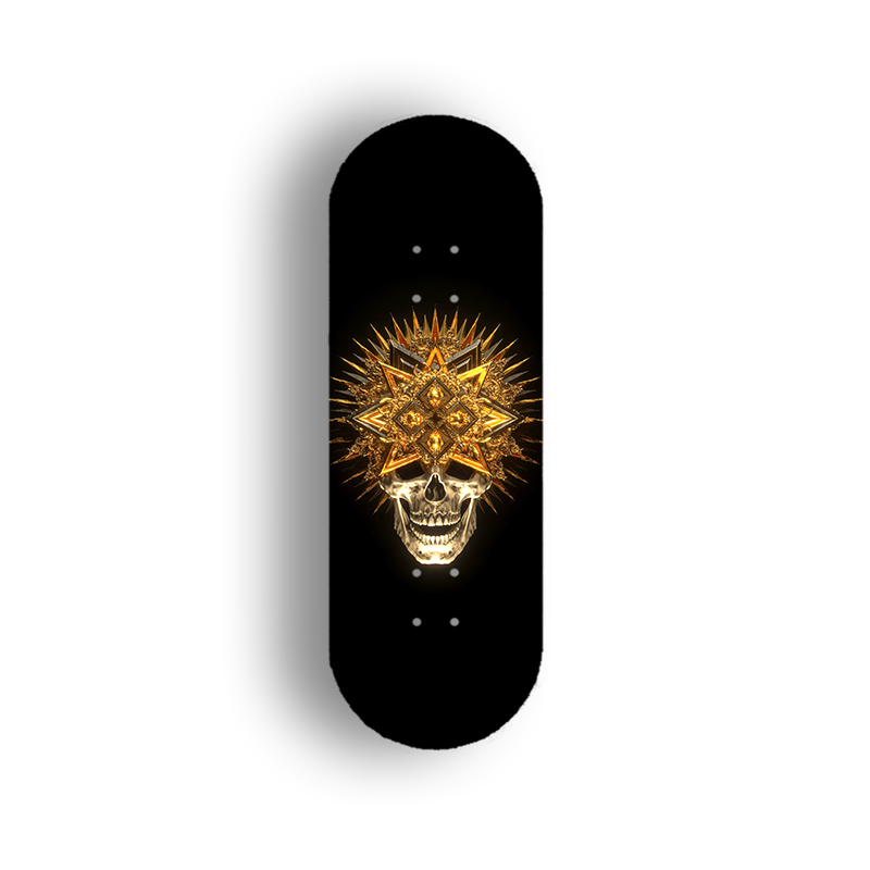 Professional Fingerboard Deck - Golden Skull – XFlippro